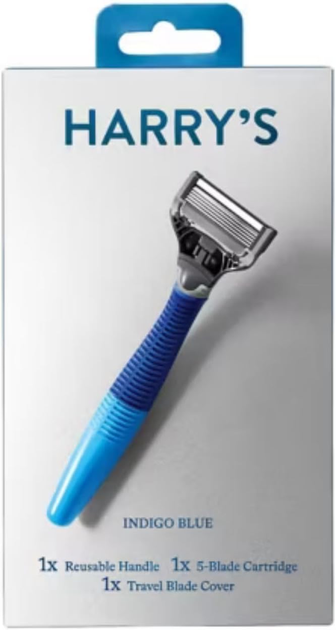 Amazon.com: Harry's Razor With 2 Blade Cartridges Navy Blue : Beauty ...