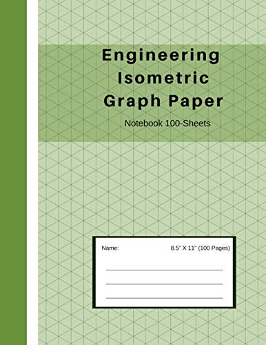 Amazon.com: Engineering Isometric Graph Paper Notebook 100-Sheets: Grid ...