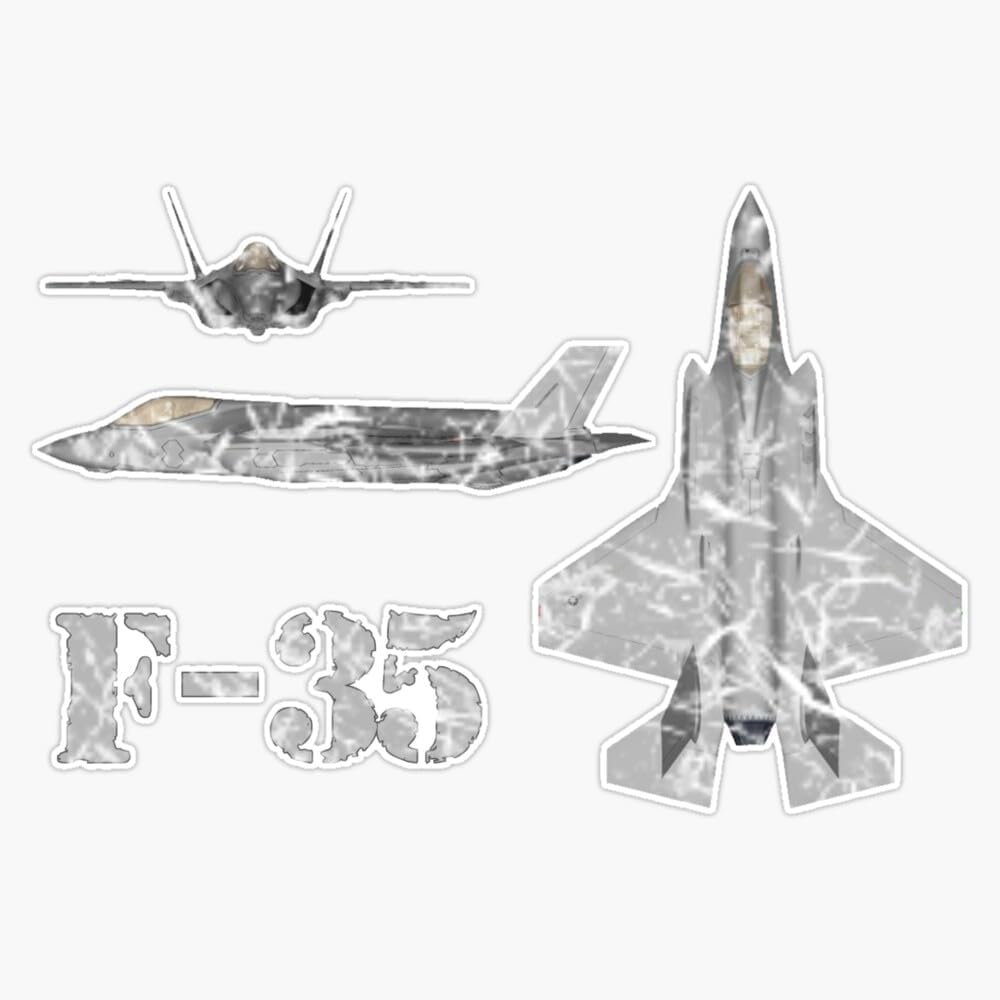 Amazon.com - F35 Jet Window Bumper Sticker Decal 5"
