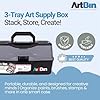 Amazon.com: ArtBin 3-Tray Art Supply Box Versatile Organizer for ...