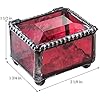 Amazon.com: J Devlin - Red Stained Glass Ring Box Jewelry Keepsake ...