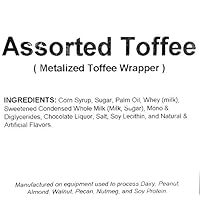 Amazon.com : SweetGourmet Assorted Toffees Foil Wrapped | 2 Pounds ...