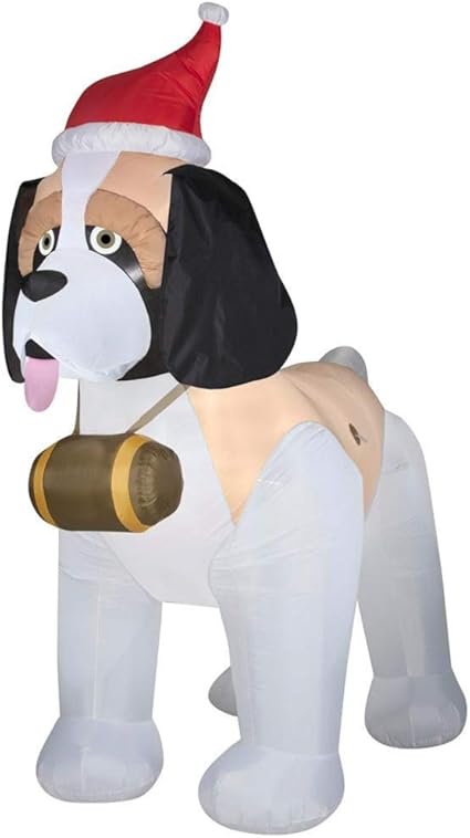 Amazon.com: Giant Airblown St. Bernard Inflatable Dog, 9 Foot Holiday ...