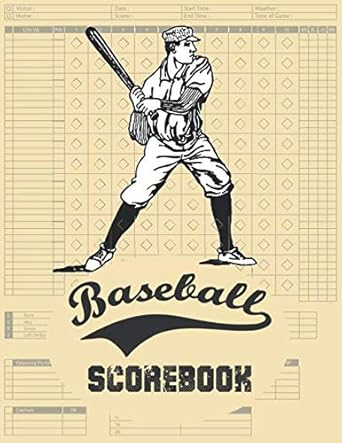 Baseball Scorebook: 120 Pages Baseball Score Sheet, Baseball ...