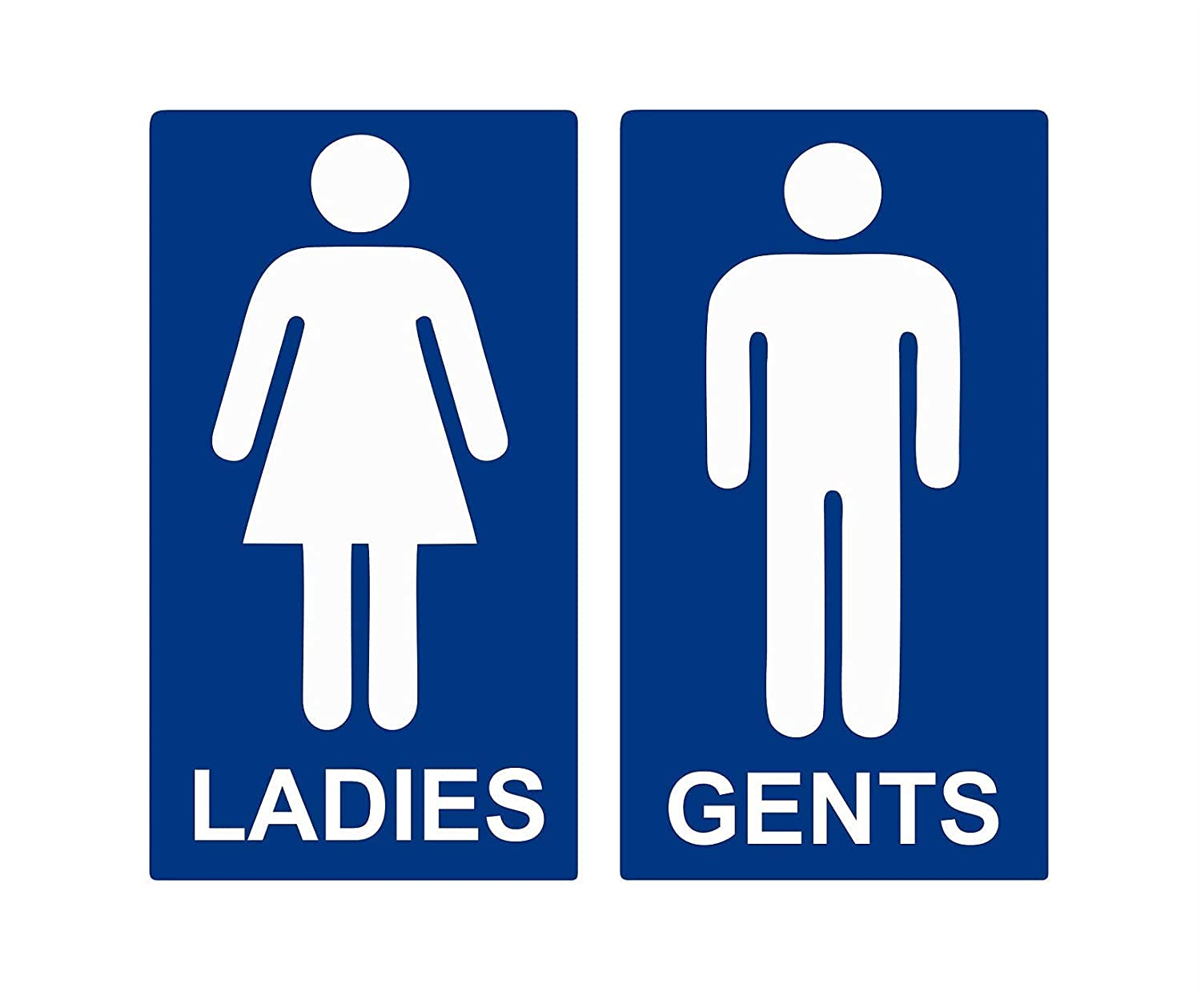 Buy Lakshya Signages Self Adhesive Toilet Restroom Sign Stickers Online ...