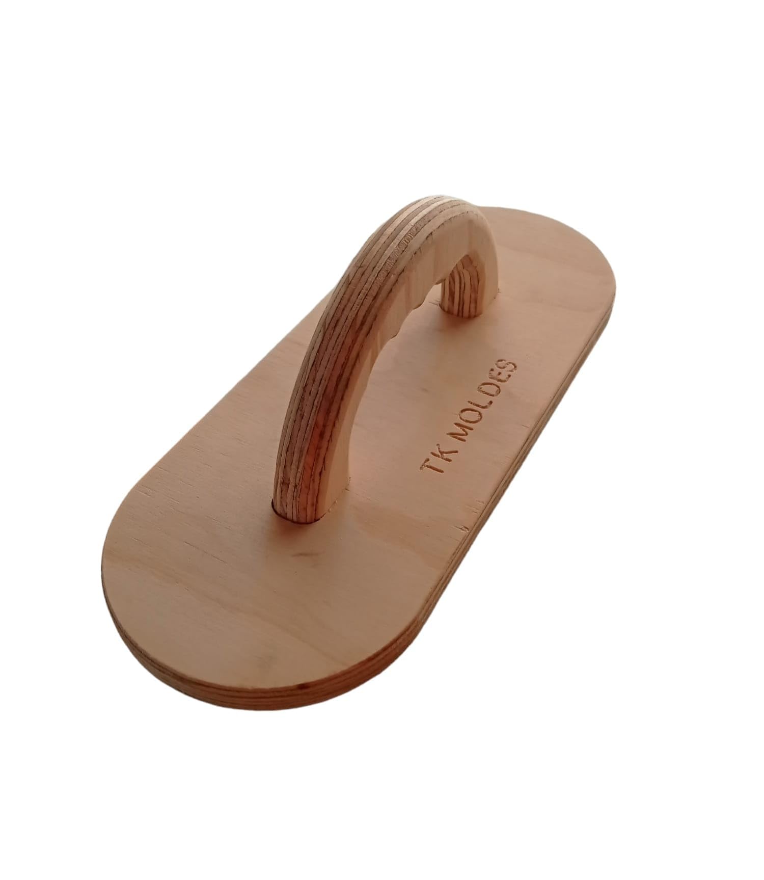 TUKI TUKI TKMoldes Soft Grip Round Wooden Trowel Smoothing Trowel Mason ...