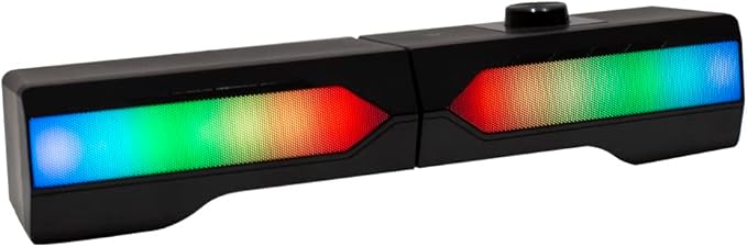 RED5 Bluetooth Light Up Sound Bar Detachable RGB LED USB Colour ...