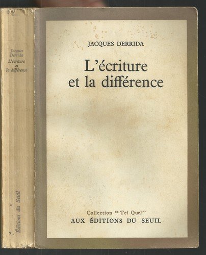 L'écriture et la différence: Jacques Derrida: Amazon.com: Books
