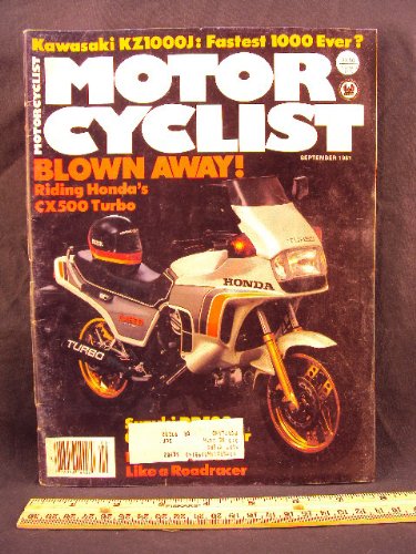 1981 81 September MOTORCYCLIST Magazine (Features: Test on Honda CX500 ...