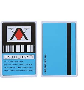 Amazon.com: HXH Hunter ID Card (Blue), Hunter Exam- Anime Manga Cosplay ...