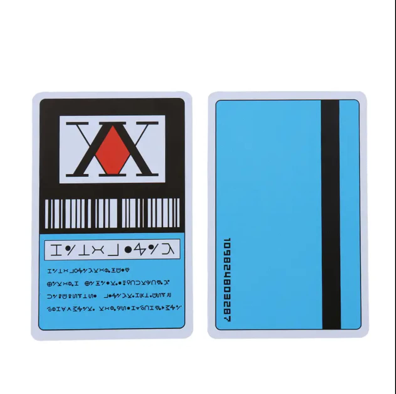 Amazon.com: HXH Hunter ID Card (Blue), Hunter Exam- Anime Manga Cosplay ...