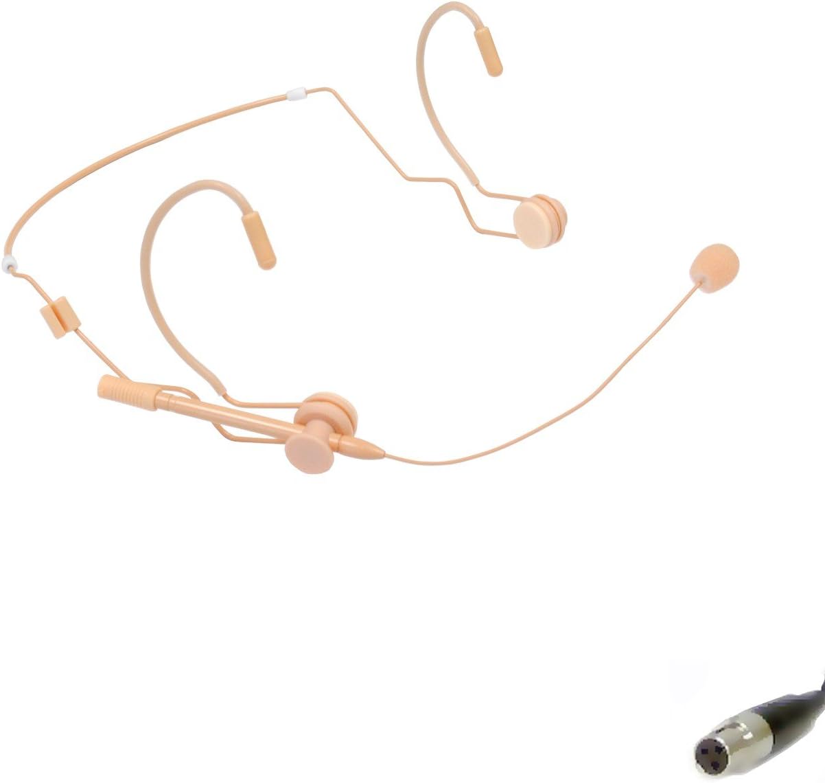 Amazon.com: AV-JEFES 637D TA3 Mini Headset with Dual Earhook and ...