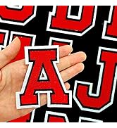 Amazon.com: 35 Pcs Sequin Iron on Letters Black and Silver Letter ...