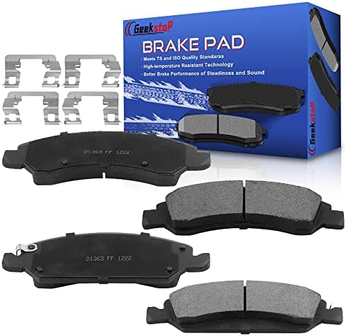 D1363 Front Ceramic Brake Pads for 2005-2018 Chevrolet Silverado 1500 ...