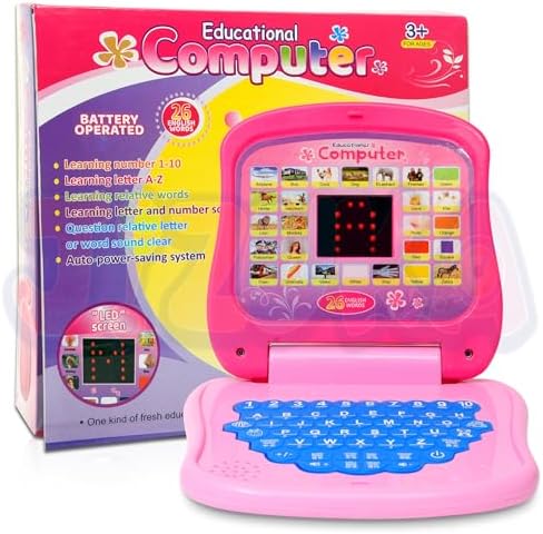 JIZUKA Kids Laptop Toy for Learning Numbers & Alphabets (BIS Approved ...