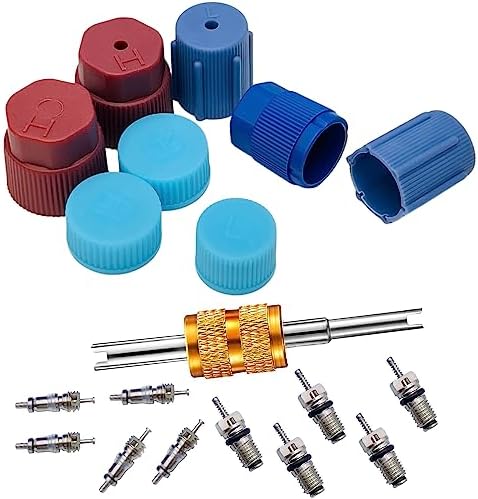 Amazon.com: VOTNMIC Air Conditioning Valve Core Kit,Cap & Valve Air ...