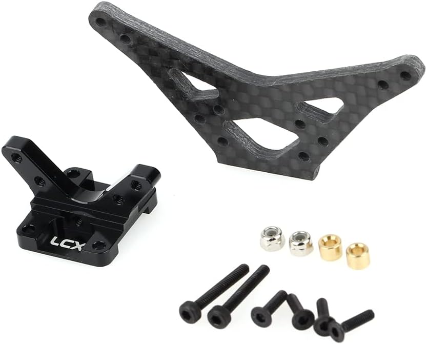 Amazon.com: LCX Racing RC Car CNC Machined Carbon Fibre Rear Shock ...