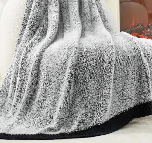 Amazon.com: Amélie Home Soft Feather Yarn Throw Blanket for Couch ...