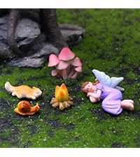 Amazon.com: Mini Fairy Figurines Set, 4-Piece Fairy Garden Accessories ...