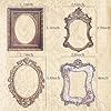 Amazon.com: Exasinine 180 Pcs Scrapbook Window Frame Vintage Scrapbook ...
