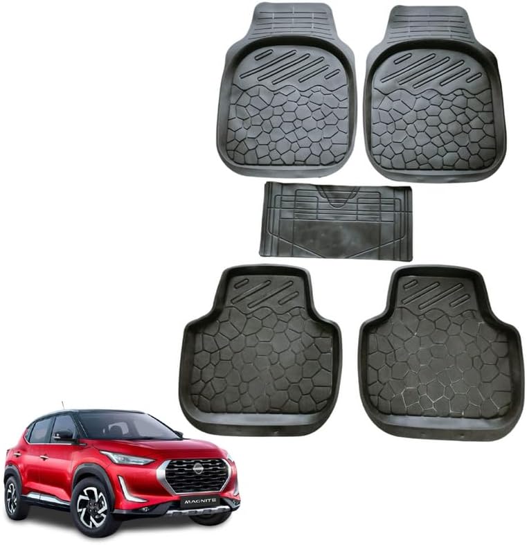 CABIX 4G Plus PVC Bucket Tray Car Foot Mat Floor Matting Universal ...