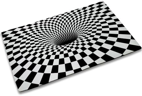 Amazon.com: VHOMES 3D Vortex Illusion Rug Game Area Rug Non-Slip Visual ...