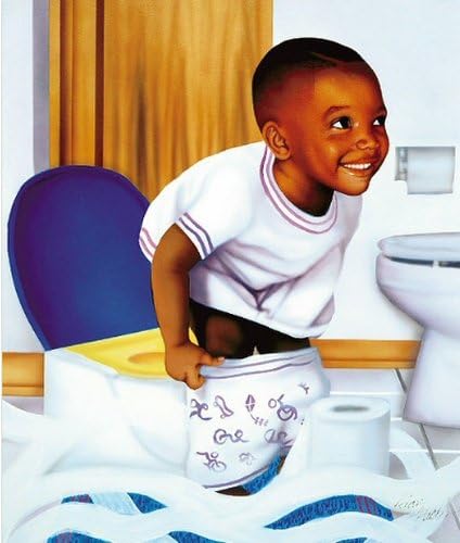Amazon.com: African American Potty Boy (10x8 inches - Unframed Art ...