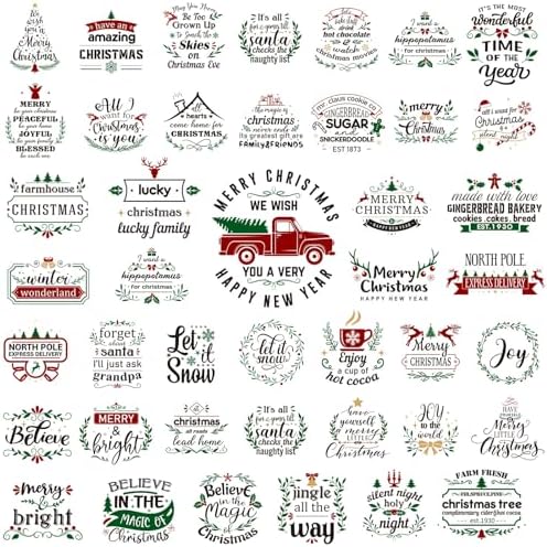 Amazon.com: Christmas Inspirational Vinyl Stickers Merry Christmas ...