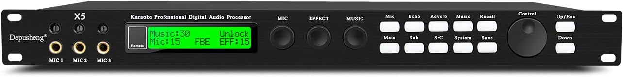 Amazon.com: Depusheng X5 Karaoke Professional Digital Audio Processor ...