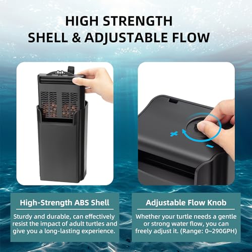 Snapklik.com : Turtle Tank Filter Internal Power Aquarium Filter Low ...