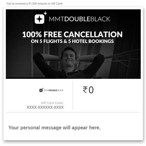 MakeMyTrip Double Black – Membership : Amazon.in: Gift Cards