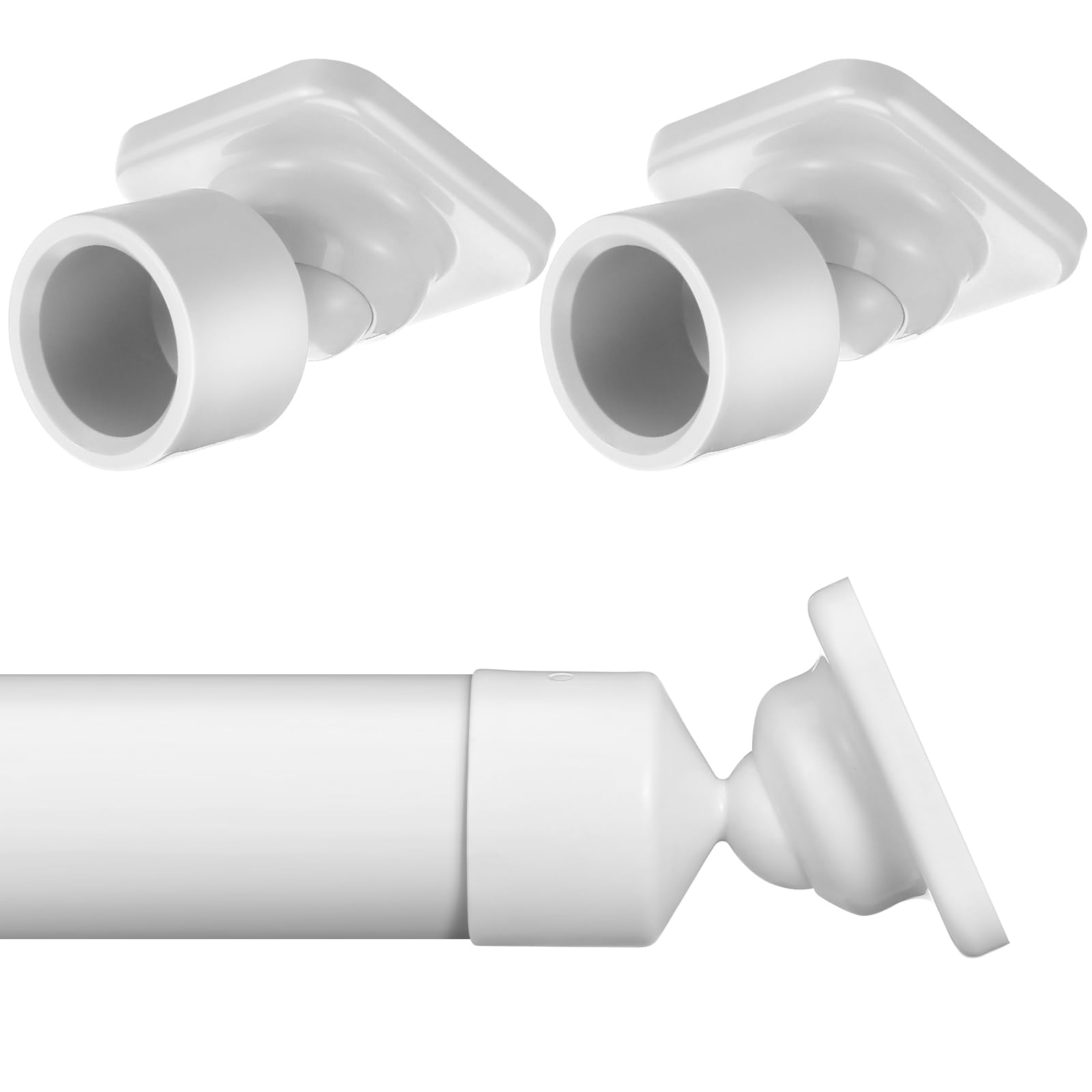 Amazon.com: Newtay 2 Sets Angled Shower Rod Mount for Sloped Walls ...