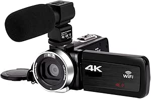 Amazon.co.jp: Video Camcorder 4K 48MP Built-in Fill Light Touch Screen ...