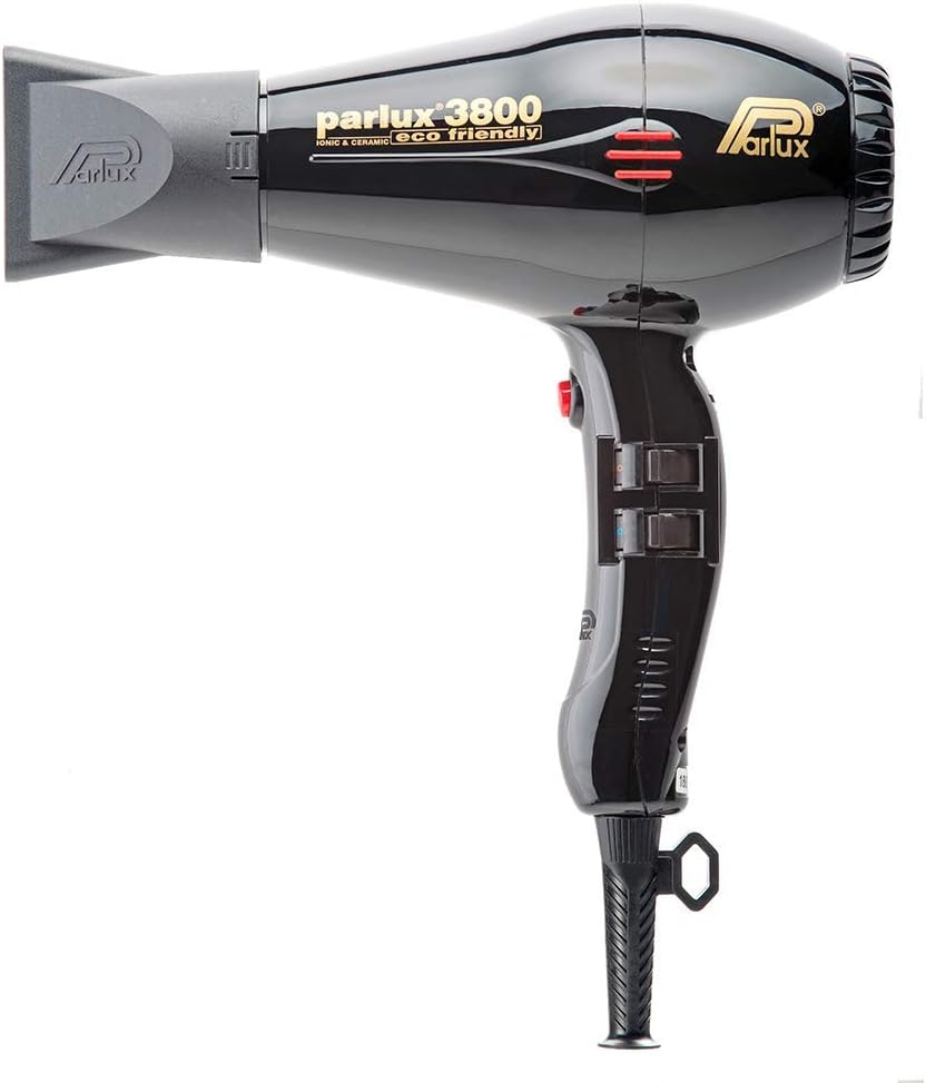 Parlux Par4014 Professional 3800 Ionic and Ceramic Hair Dryer, Black ...