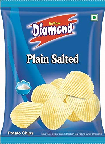 Yellow Diamond Plain Salted Chips, 80g : Amazon.in: Grocery & Gourmet Foods