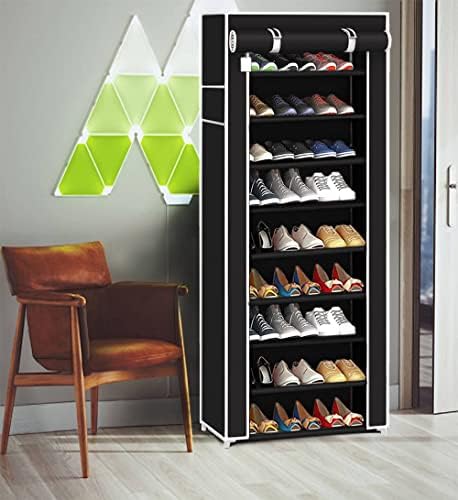 AYSIS Multipurpose Portable Folding Shoes Rack 9 Tiers Multi-Purpose ...