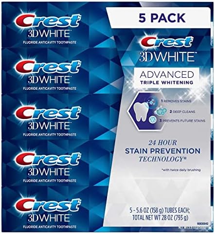 Amazon.com : Crest 3D White Ultra Whitening Toothpaste, Vivid Mint (5.2 ...