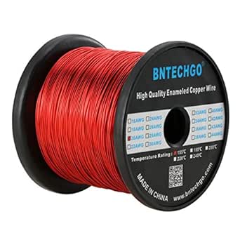 BNTECHGO 20 AWG Magnet Wire - Enameled Copper Wire - Enameled Magnet ...