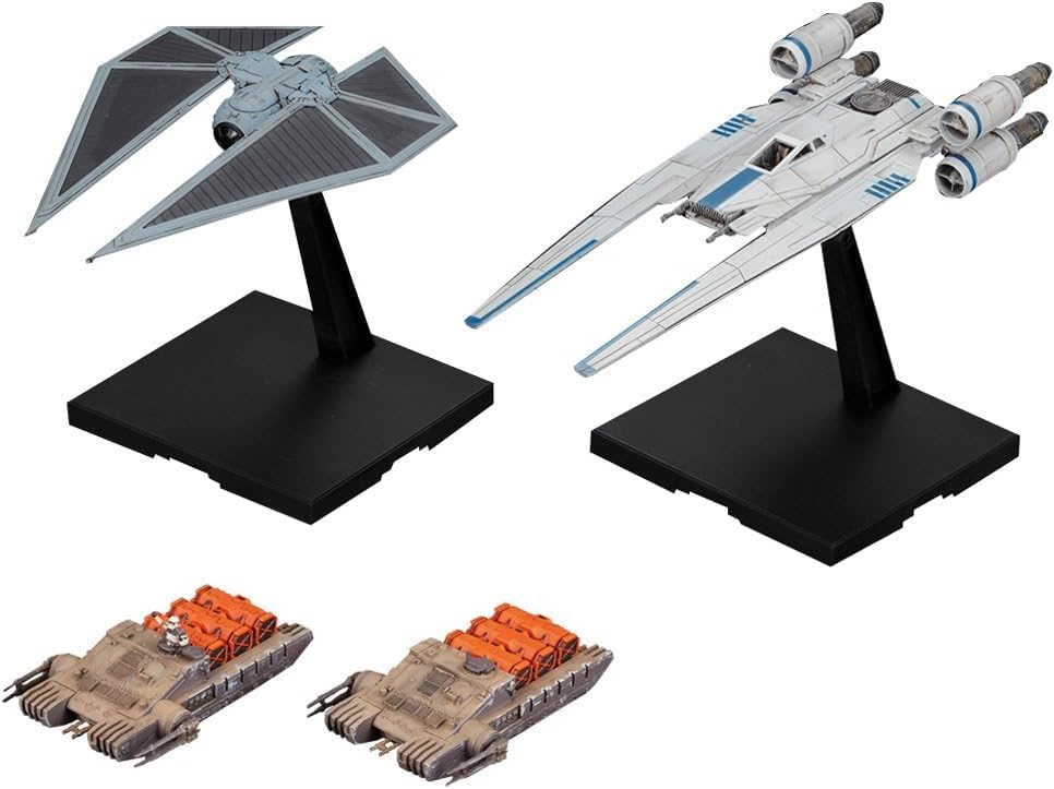 Amazon.com: BANDAI SPIRITS Star Wars 1/144 U-Wing Fighter & Tie Striker ...