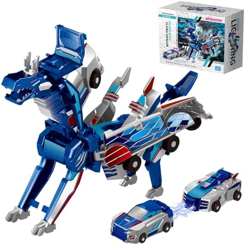 Amazon.com: Jinbeixing Collision Transforming Dinosaur car Toy | 2-in-1 ...