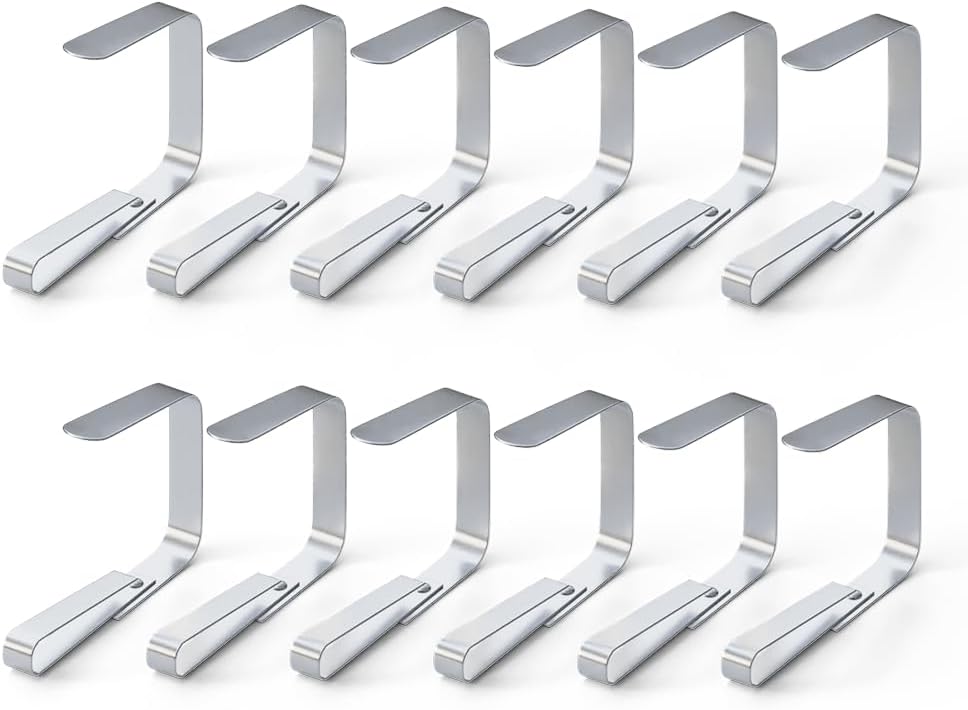 Amazon.com: ProTensils 12Pcs Picnic Tablecloth Clips for Outdoor Tables ...