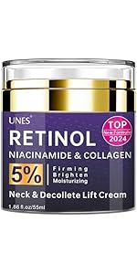 Amazon.com: Unes Repair Face Moisturizer Cream with Squalane, Anti ...