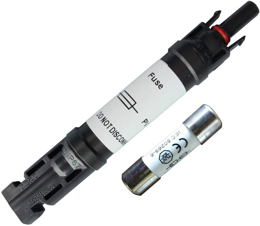 Amazon.com: WindyNation 4pcs Solar Panel In-Line Fuse PV Solar ...