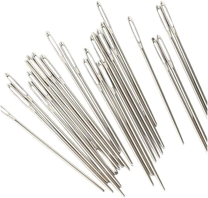 SBWC Stainless Steel Hand Stitching Sewing Embroidery Needles - 25 ...