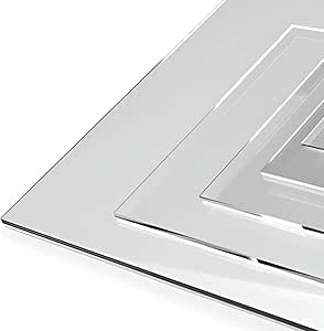 Mercer Plastics Transparent 3mm 610mm x 457mm Clear Translucent Acrylic ...