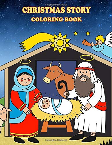 Buy Christmas Story Coloring Book: Jesus and Bible Story Pictures ...