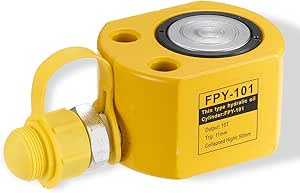 Amazon.co.jp: 10T Mini Hydraulic Ram Cylinder Jack Low Profile Porta ...