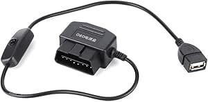 Amazon.com: Ejoyous OBD2 Power Cable, USB Power Cord Charging Cable ...