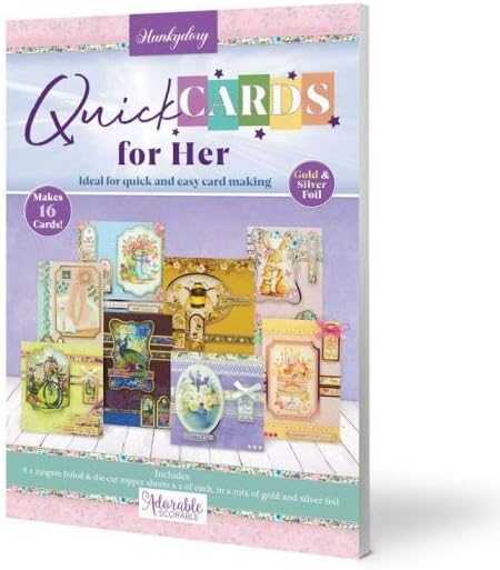 Amazon.com: HunkyDory Crafts Quick Cards for The Her QUICK102 : Arts ...