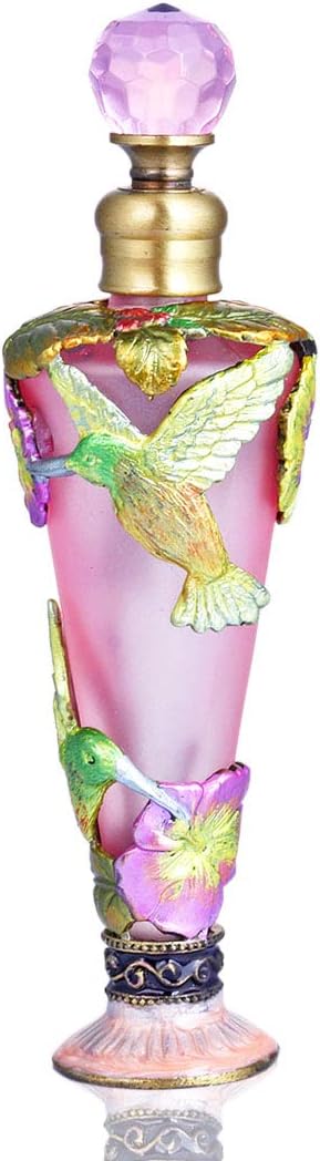 Amazon.com: YU FENG Hummingbird Flower Perfume Bottles Empty Vintage ...